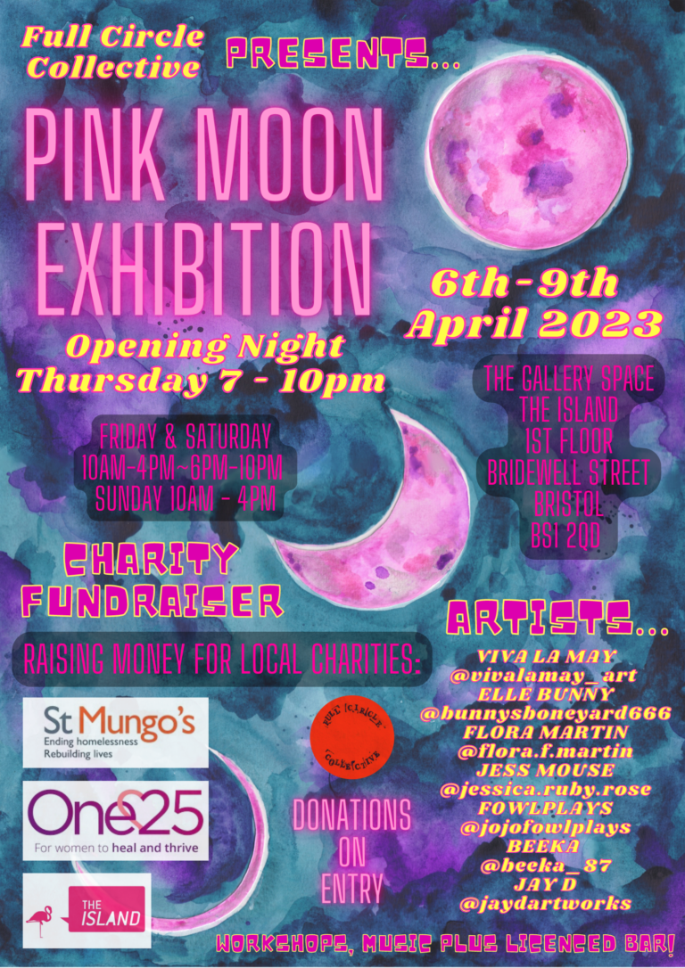 PINK MOON EXHIBITION - 6th - 9th April - Artspace Lifespace